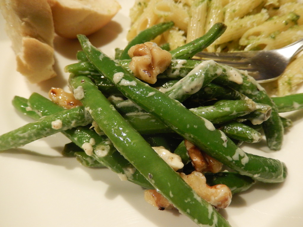A Blue Cheese Convert – Blue Cheese & Walnut Green Beans | Why Go Out ...