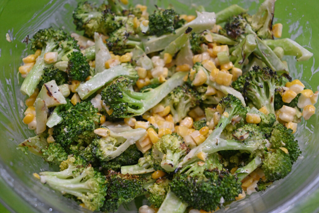 3rd for the 4th – Charred Corn & Broccoli Salad | Why Go Out To Eat?